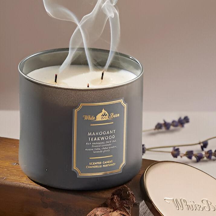 Shop Bath & Body Works White Barn Mahogany Teakwood Scented Candle