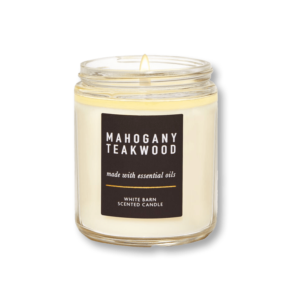 Shop Bath & Body Works White Barn Mahogany Teakwood Scented Candle | My ...