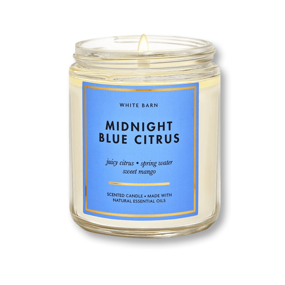 Shop Bath & Body Works White Barn Midnight Blue Citrus Scented Candle